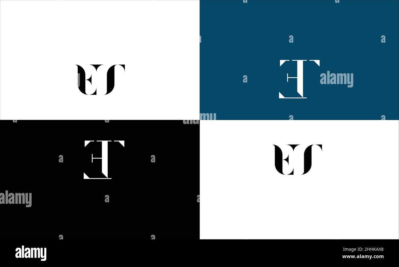 Et real estate logo Stock Vector Images - Alamy