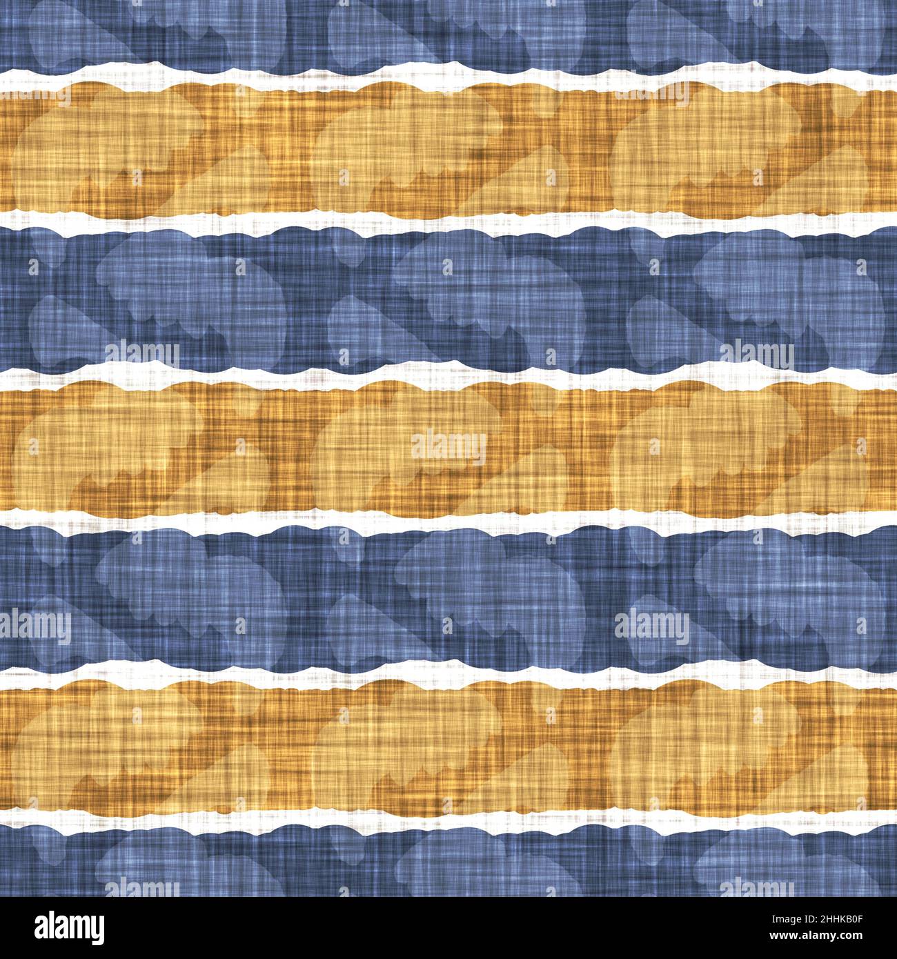 Seamless French country kitchen stripe fabric pattern print. Blue ...