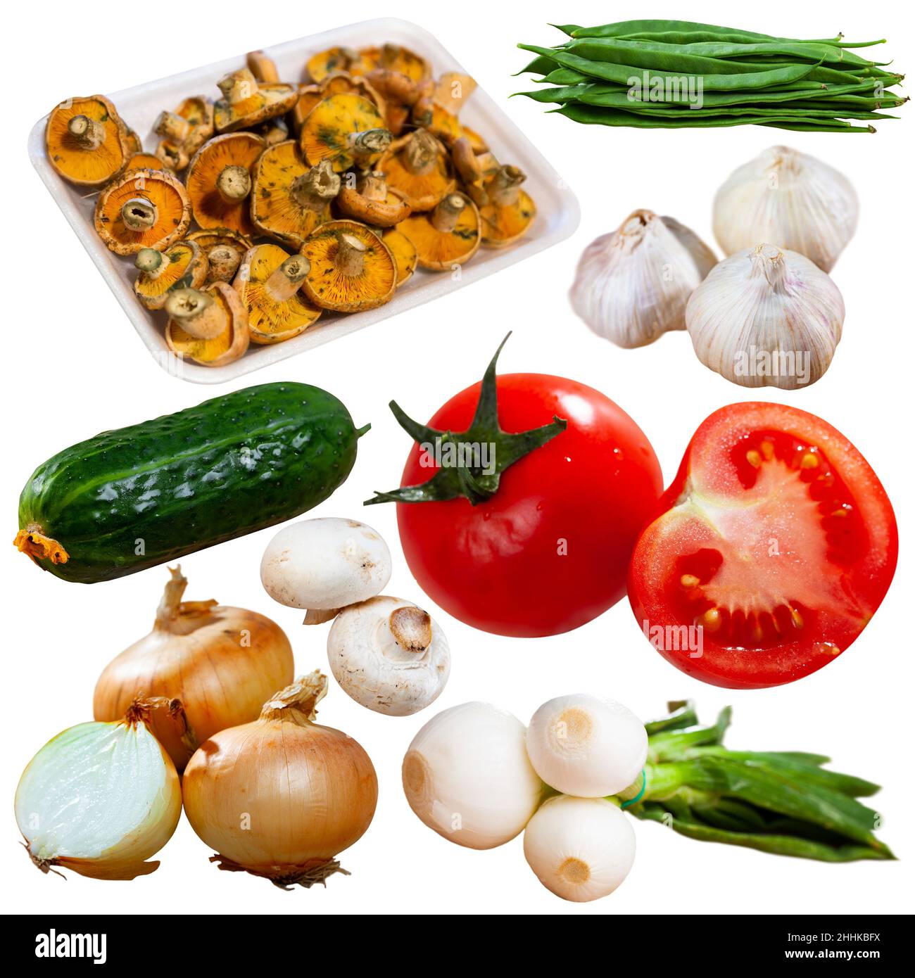 Vegetables isolated on white background Stock Photo - Alamy