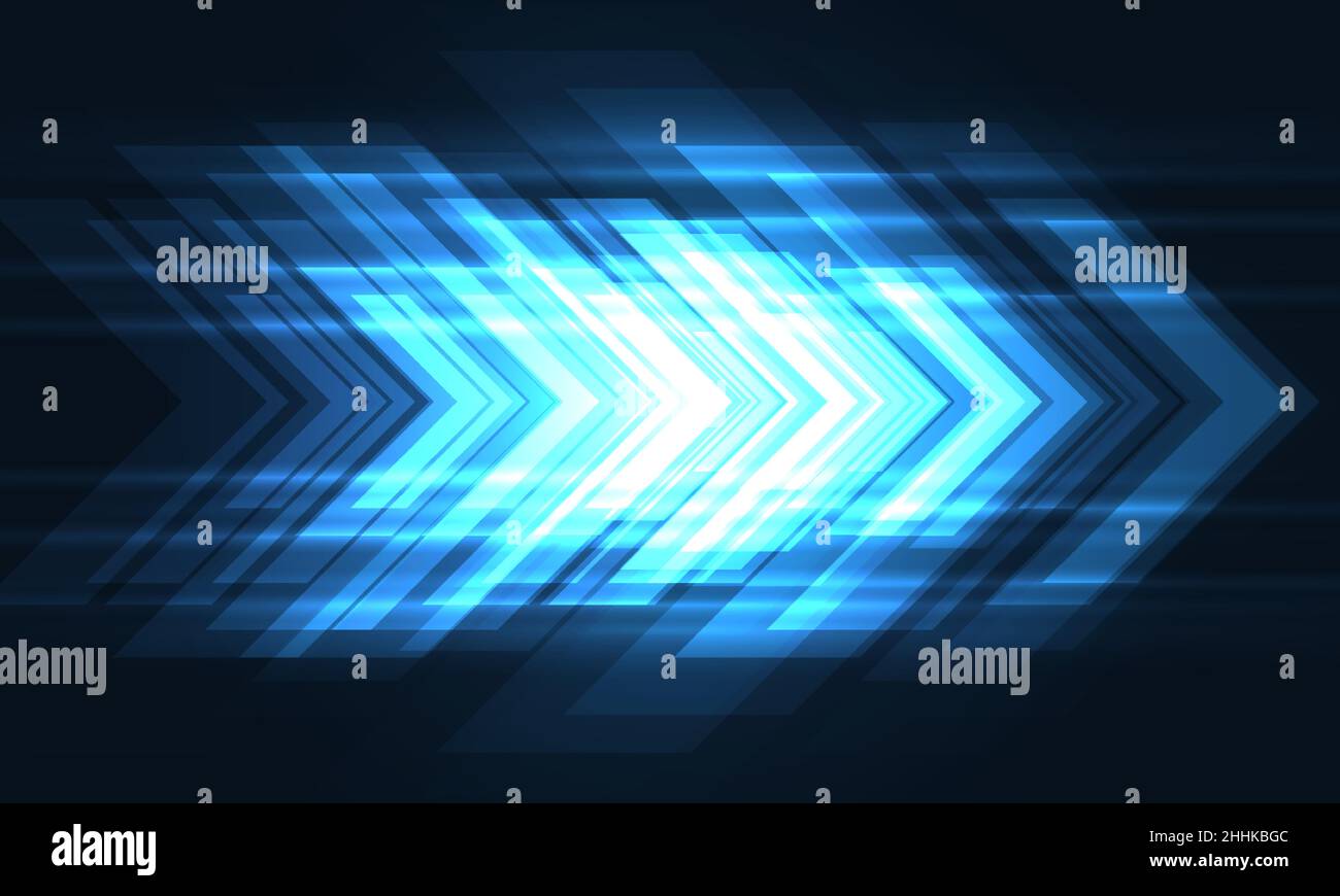 Abstract blue arrows high-speed movement futuristic technology background concept Stock Vector ...