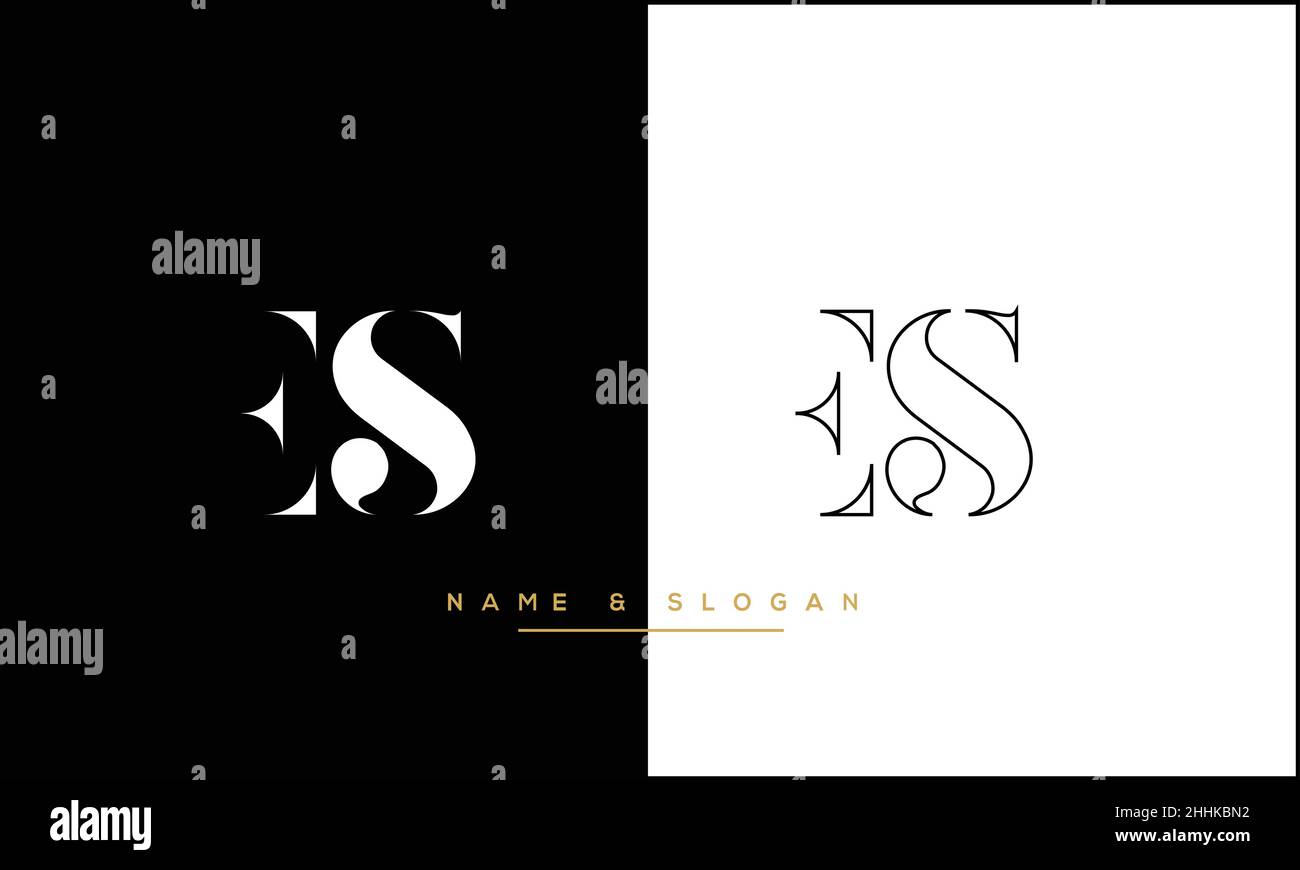 Es logo Stock Vector Images - Alamy