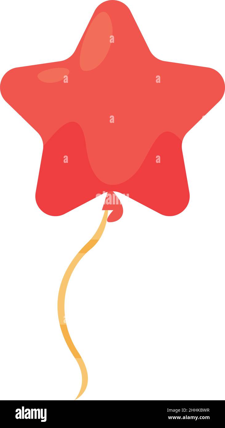 red star balloon helium Stock Vector Image & Art - Alamy