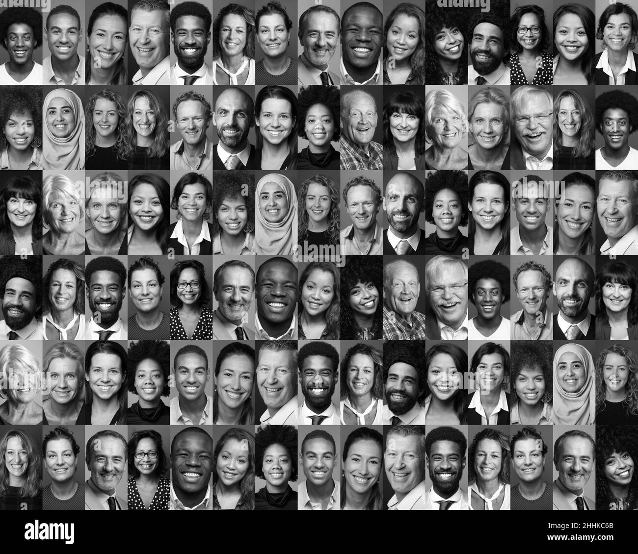 Beautiful happy people in front of a background Stock Photo - Alamy