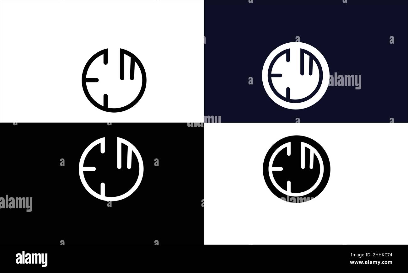 EM, ME Abstract Letters Logo Monogram Stock Vector Image & Art - Alamy