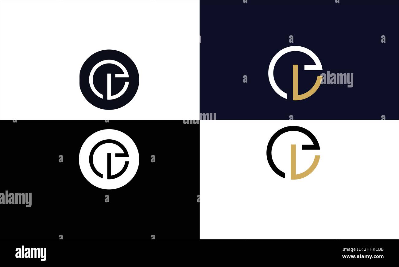 EL, LE Abstract Letters Logo MONOGRAM Stock Vector Image & Art - Alamy