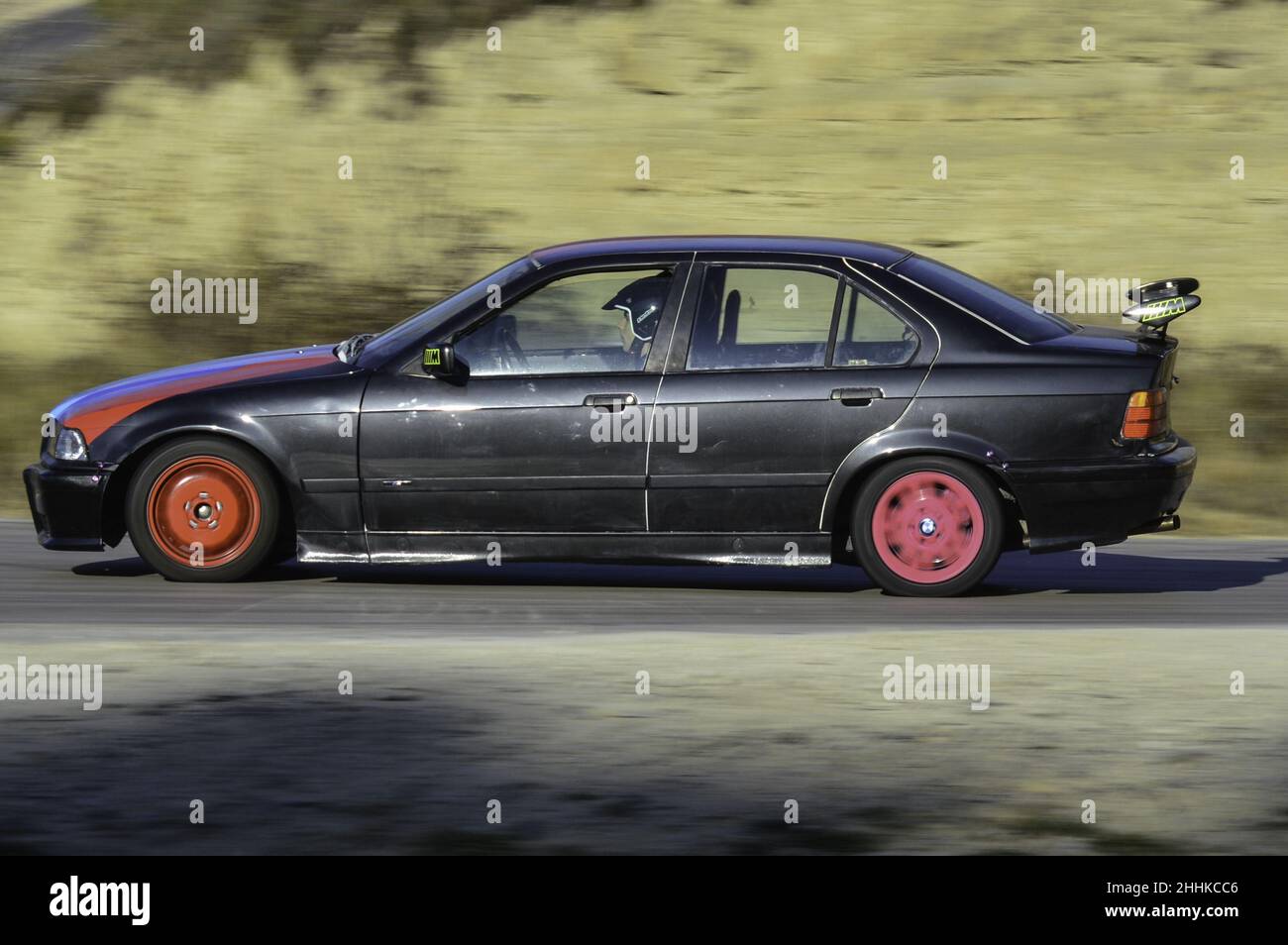 Modified and tuned BMW E34 for drifting on the track Stock Photo - Alamy