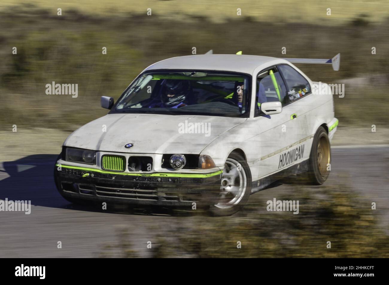 Modified and tuned BMW E34 for drifting on the track Stock Photo - Alamy