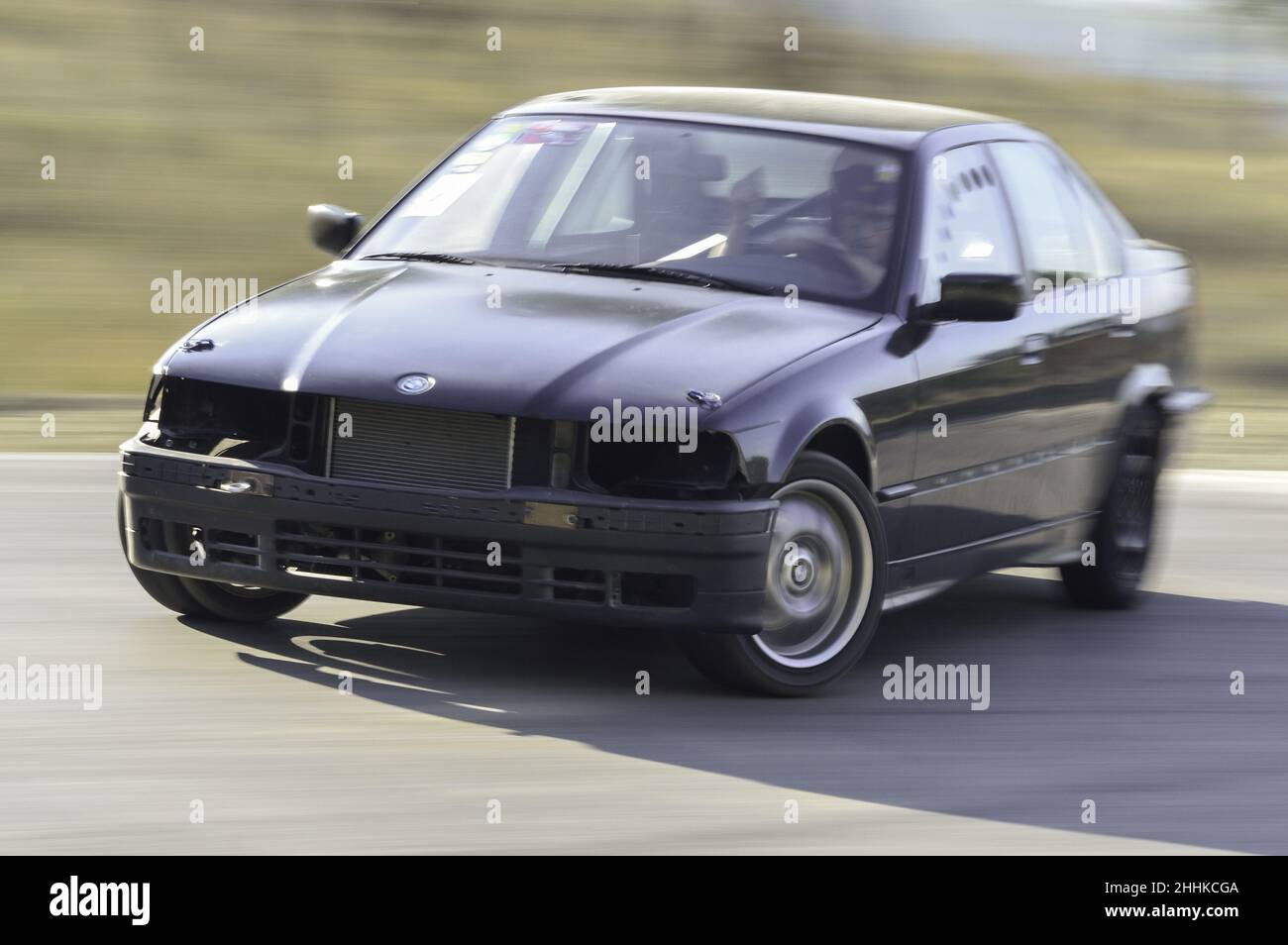 Modified and tuned BMW E34 for drifting on the track Stock Photo - Alamy