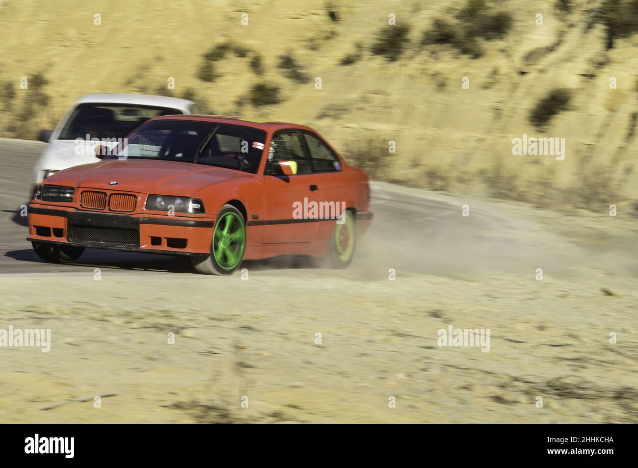 Modified and tuned BMW E34 for drifting on the track Stock Photo - Alamy