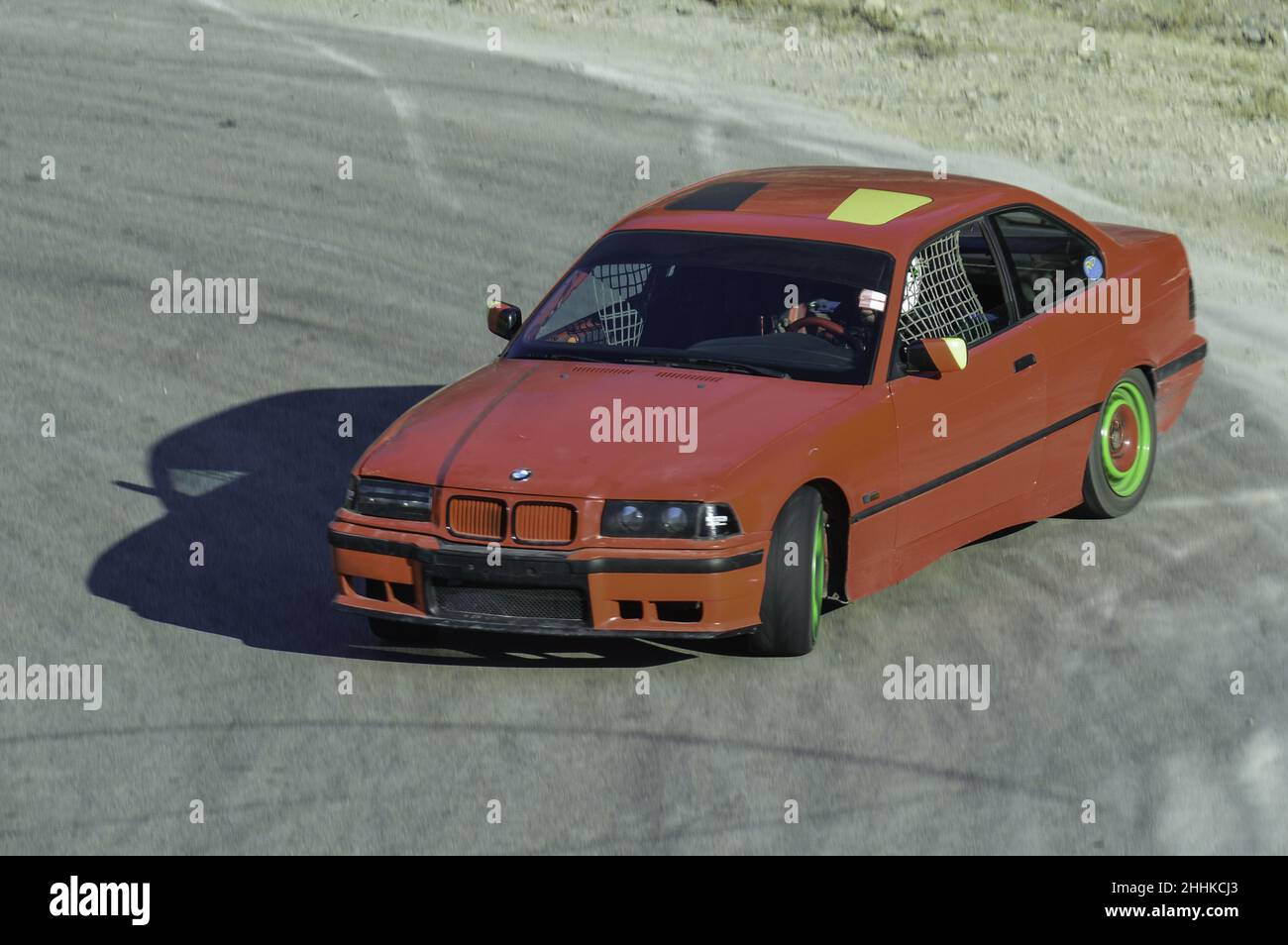 Modified and tuned BMW E34 for drifting on the track Stock Photo - Alamy