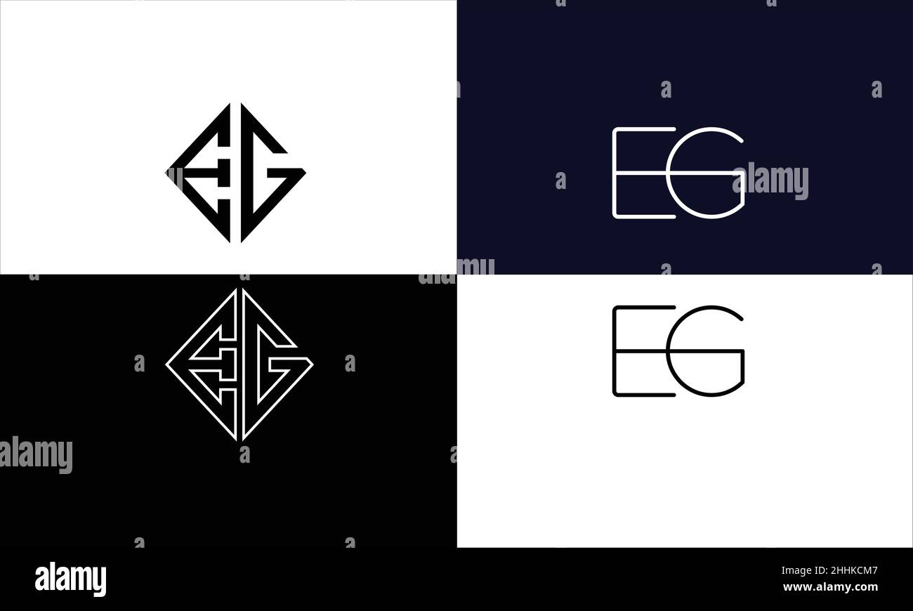 EG, GE Abstract Letters Logo Monogram Stock Vector Image & Art - Alamy