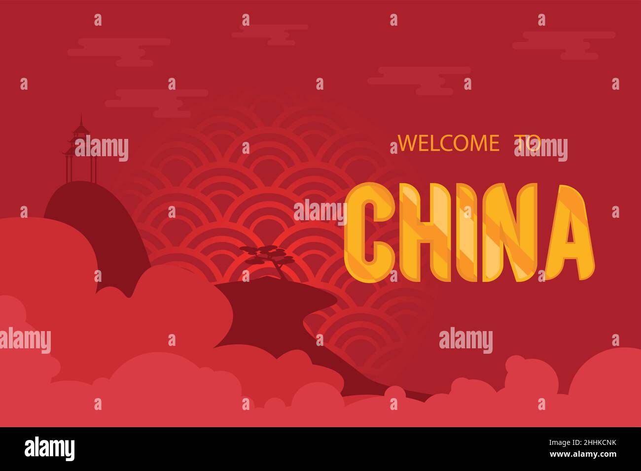 welcome to china poster Stock Vector Image & Art - Alamy