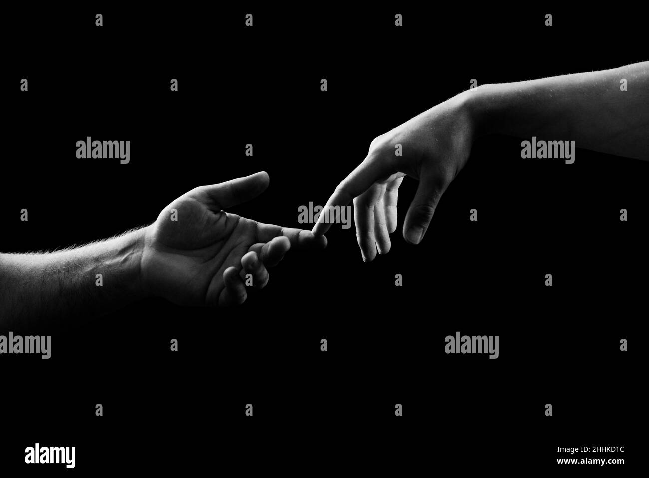 Sensual hand couple. Giving a helping hand. Solidarity, compassion, and ...