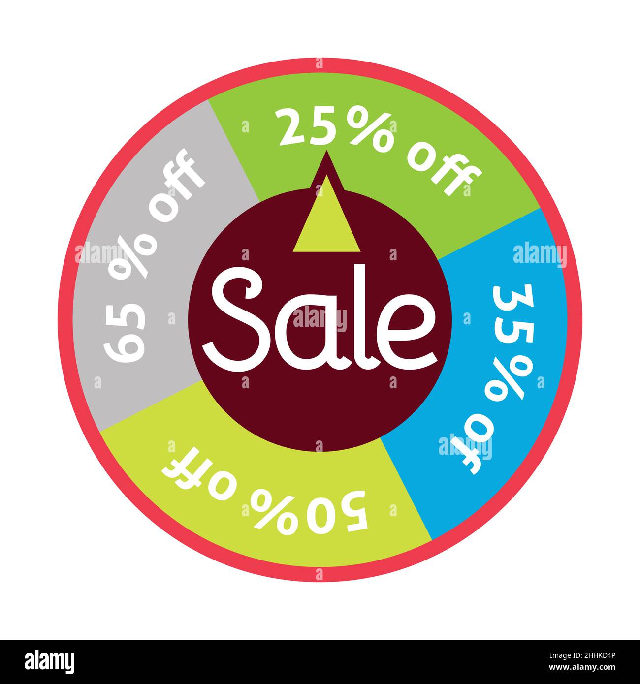 Sale label, flat vector illustration for graphic and web design Stock ...