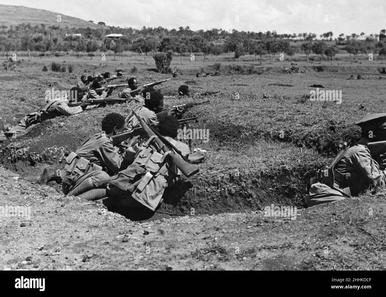 Abyssinian War September 1935Soldiers of the Abyssinian regular army ...
