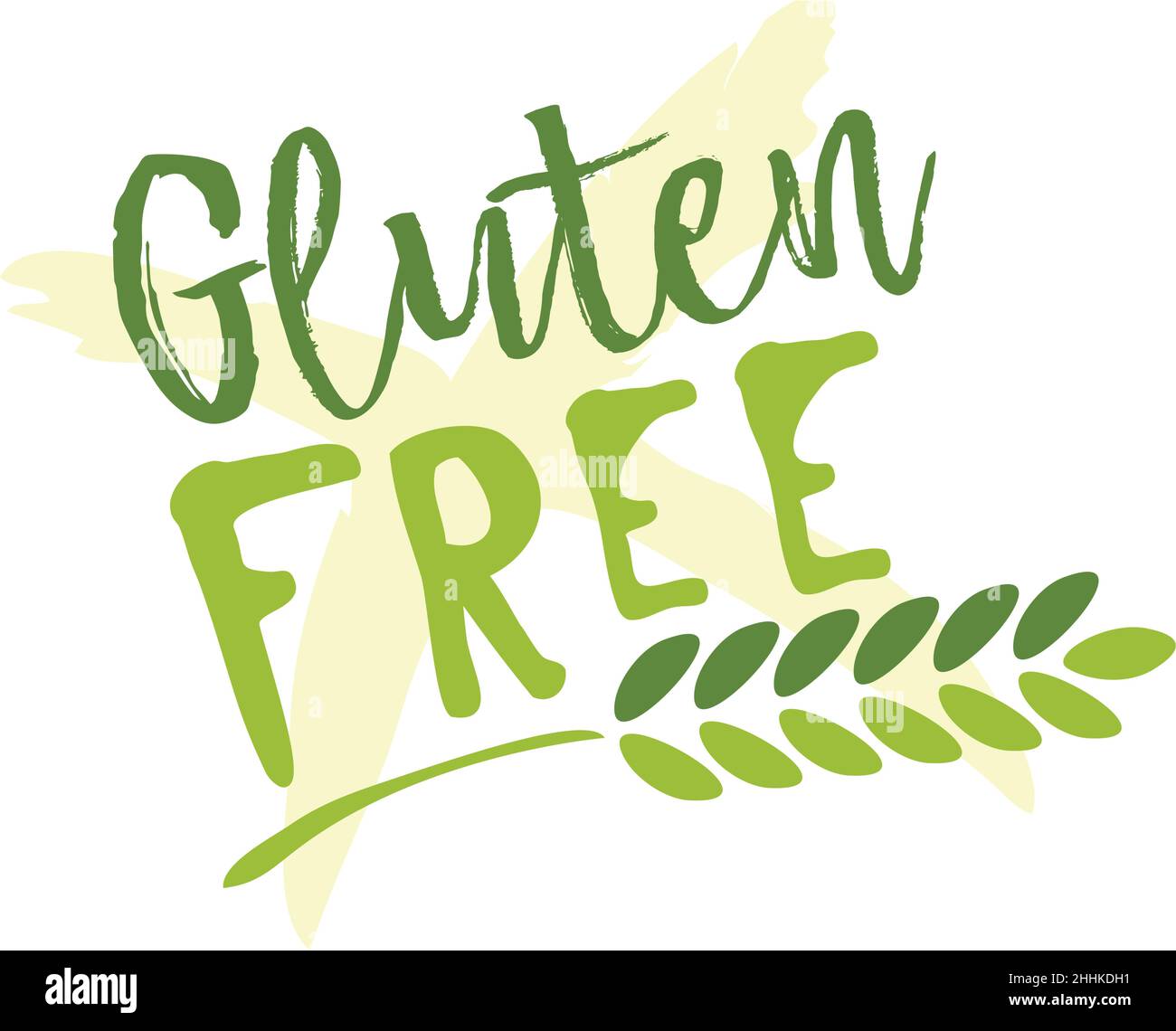 Gluten free sticker, vector illustration for graphic and web design ...