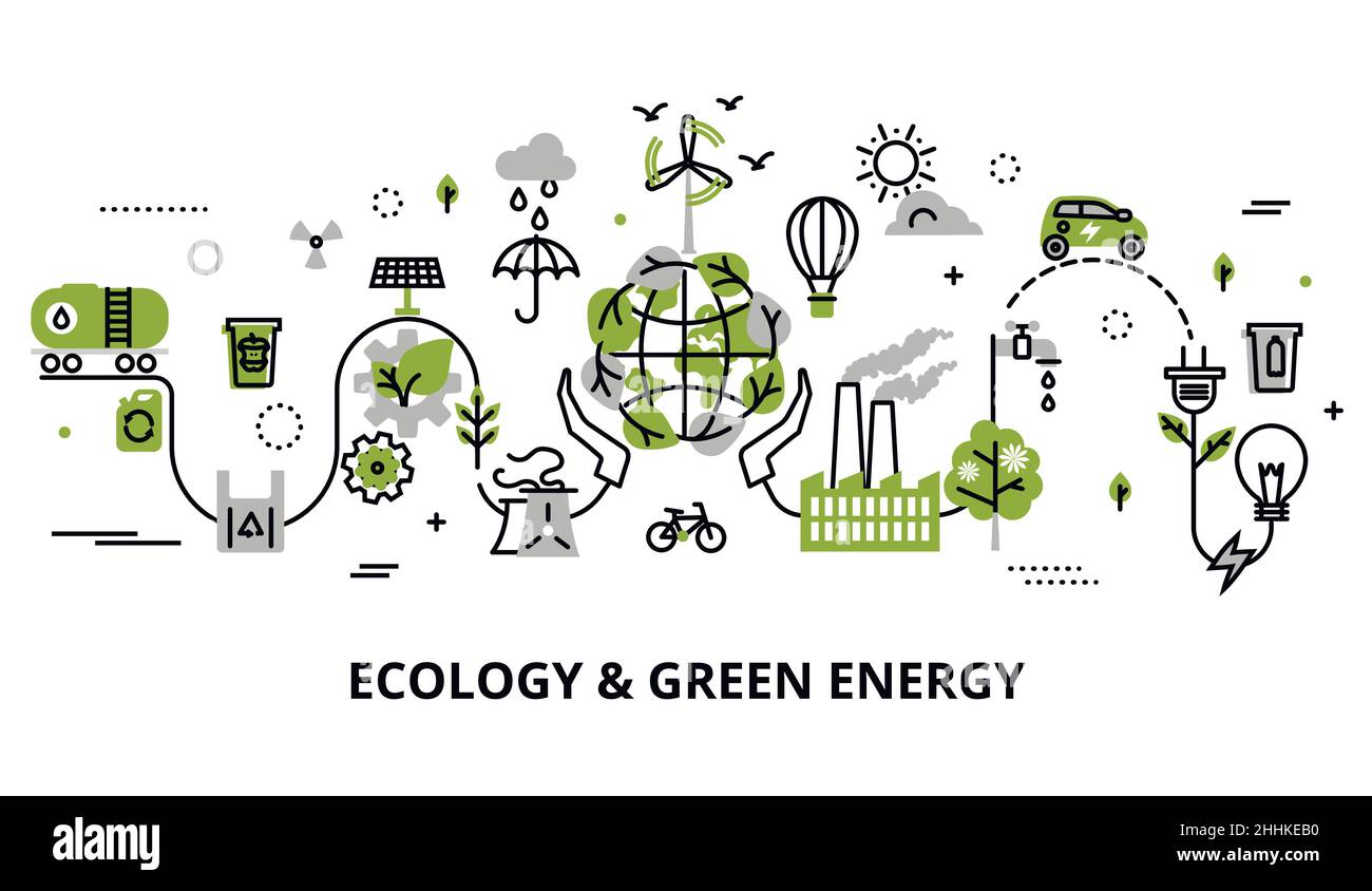 Modern flat thin line design vector illustration, infographic concept ...