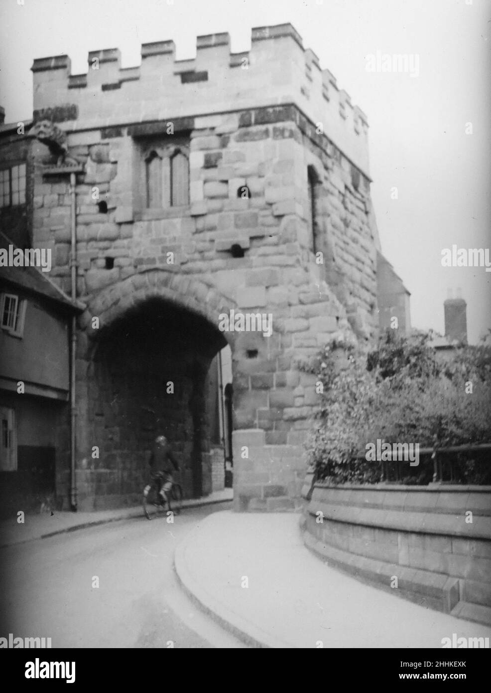 Cook Street Gate, Coventry circa 1936. The plaque attached to the gate ...