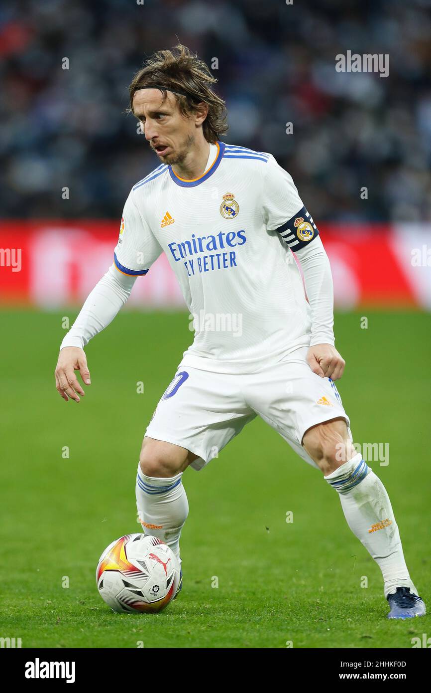 Madrid, Spain. 23rd Jan, 2022. Luka Modric (Real) Football/Soccer : Spanish "La Liga Santander ...