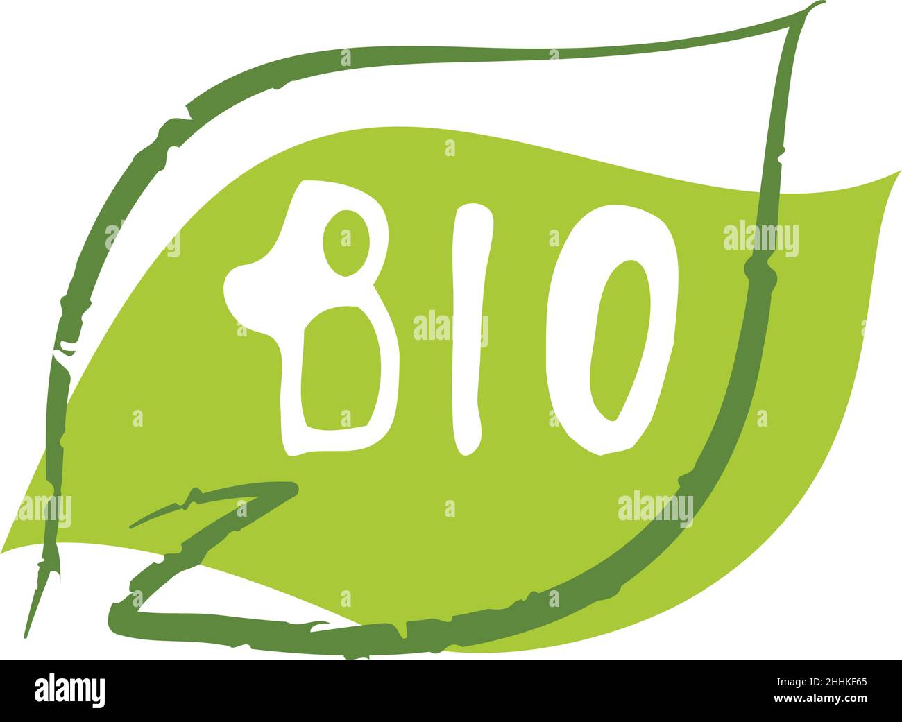 Bio sticker, vector illustration for graphic and web design Stock ...