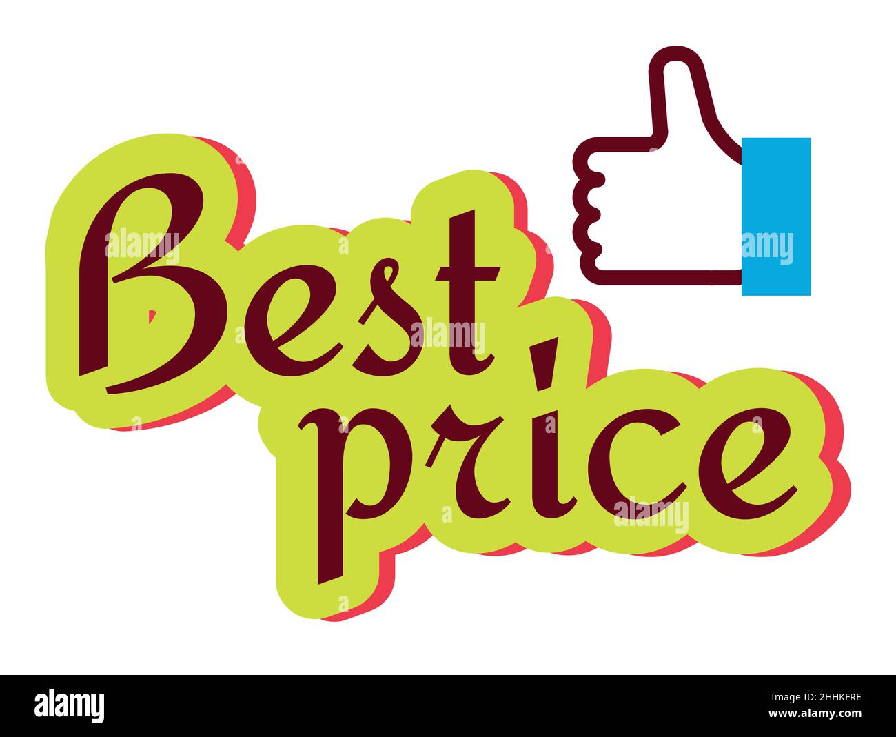 Best price label, flat vector illustration for graphic and web design ...