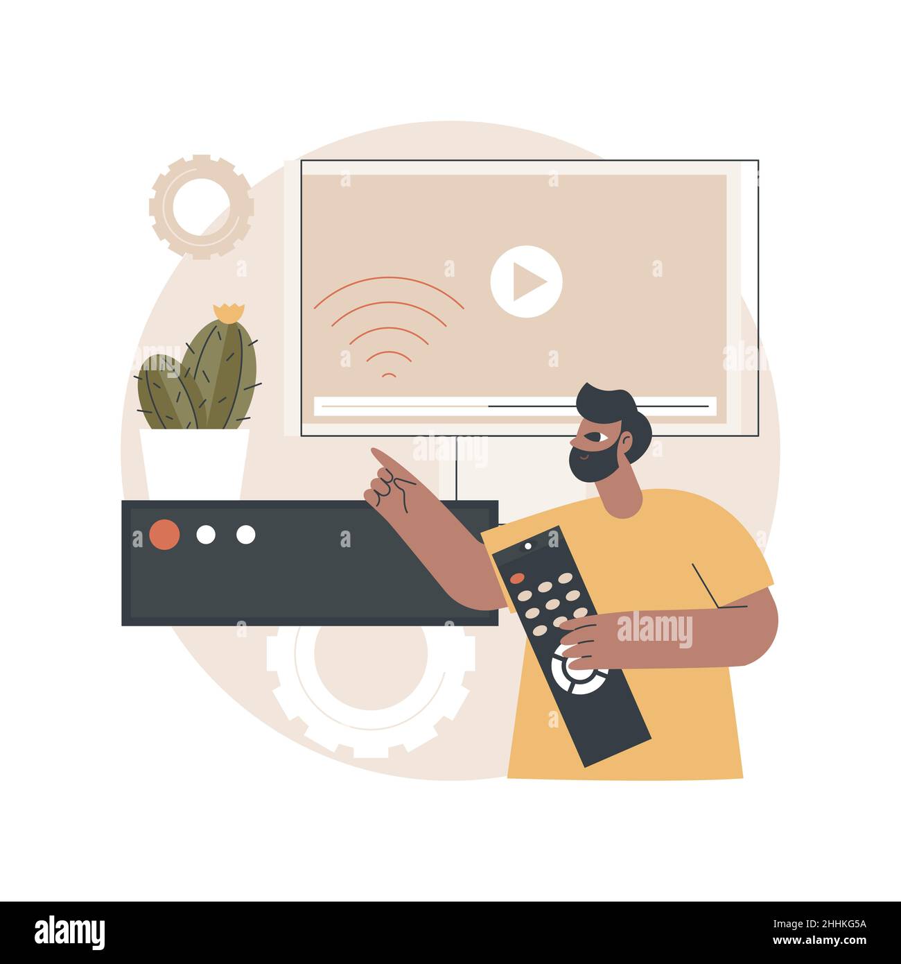 Tv streaming box Stock Vector Images - Alamy