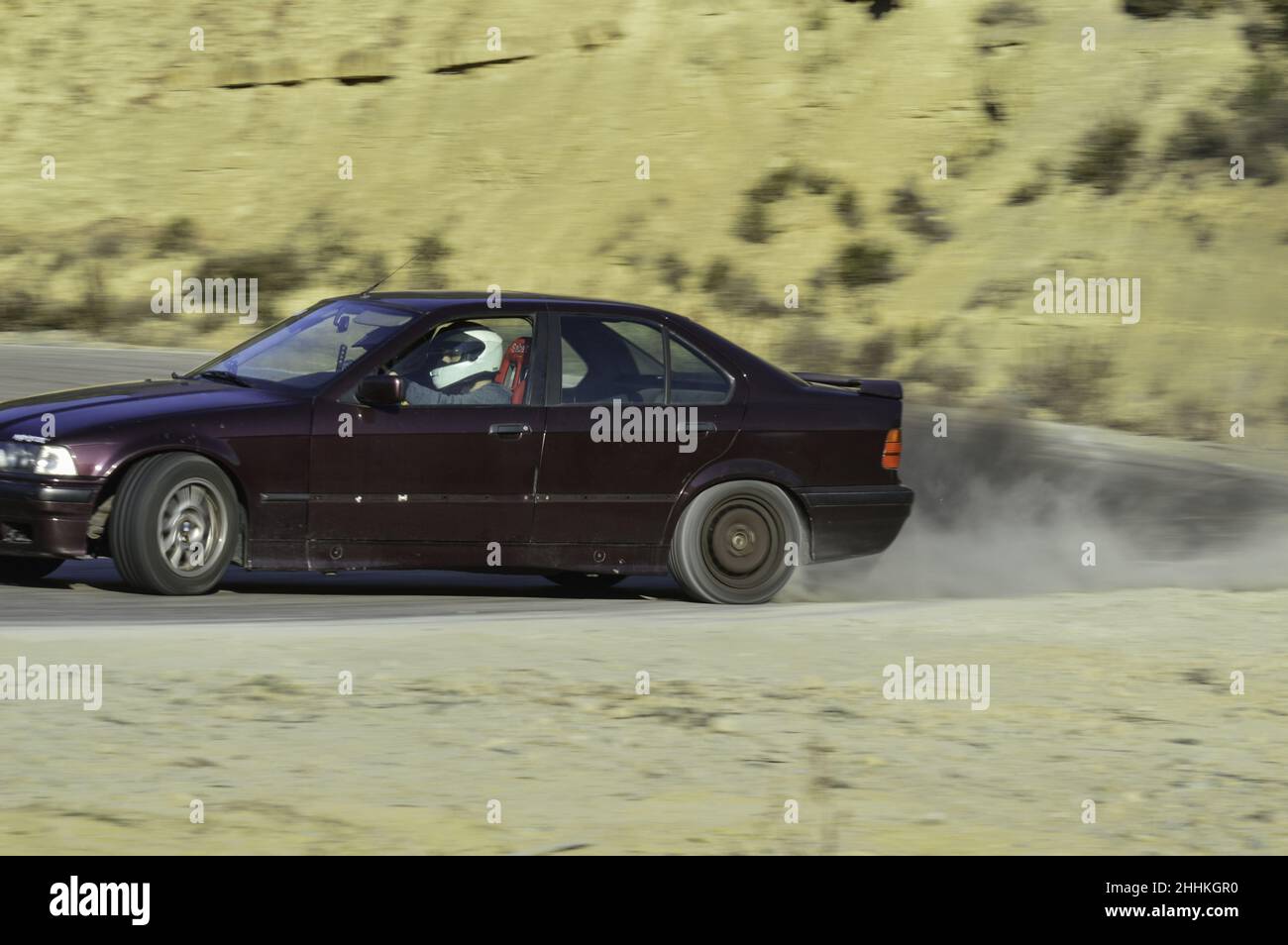 Modified and tuned BMW E34 for drifting on the track Stock Photo - Alamy