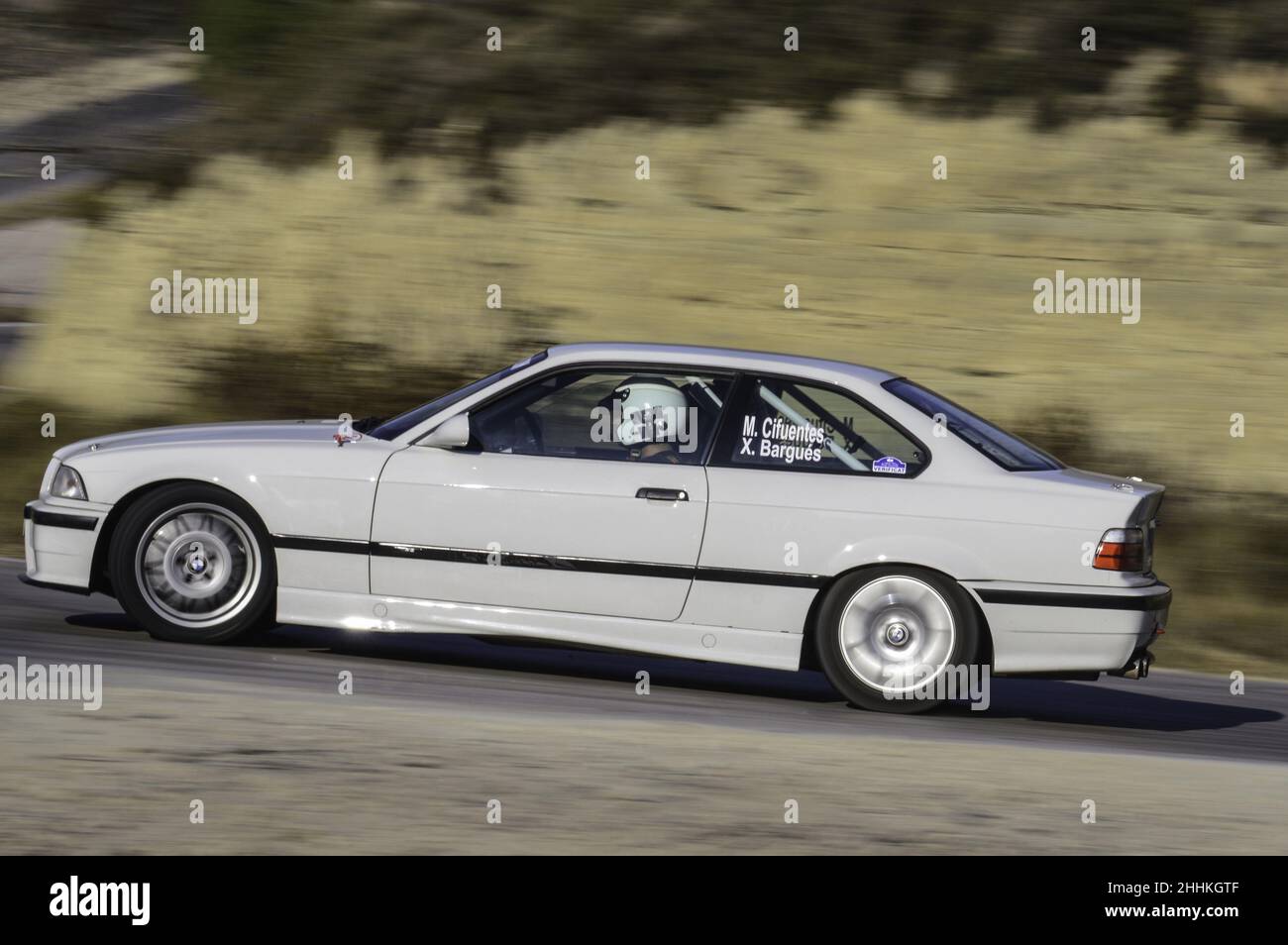 Modified and tuned BMW E34 for drifting on the track Stock Photo - Alamy