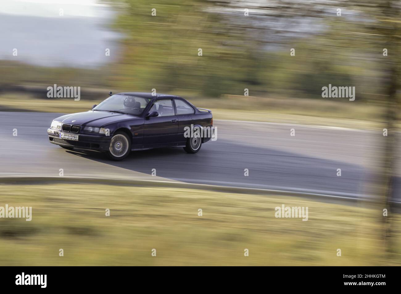 Modified and tuned BMW E34 for drifting on the track Stock Photo - Alamy