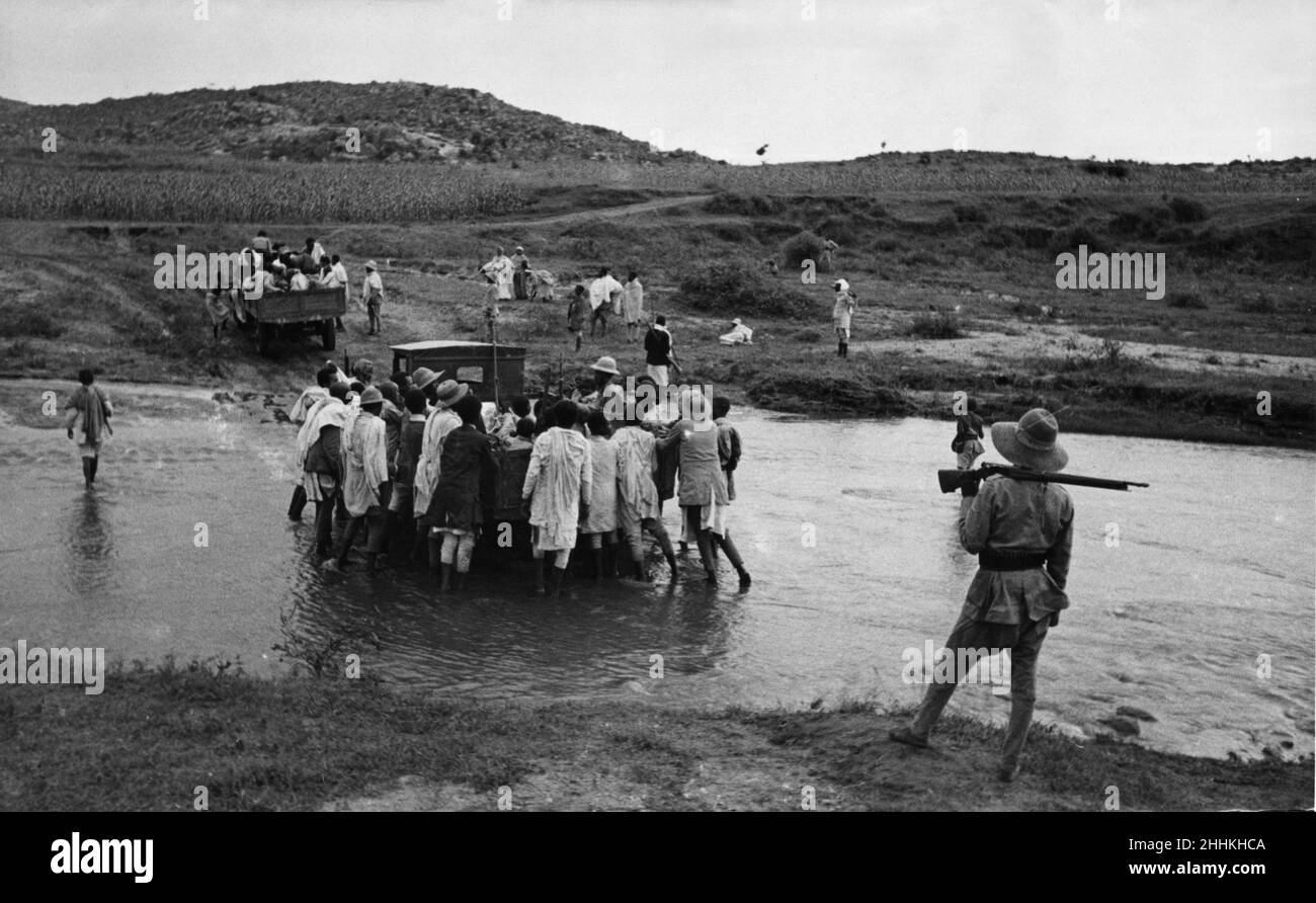 Abyssinian War September 1935Irregular soldiers of the peasant army ...