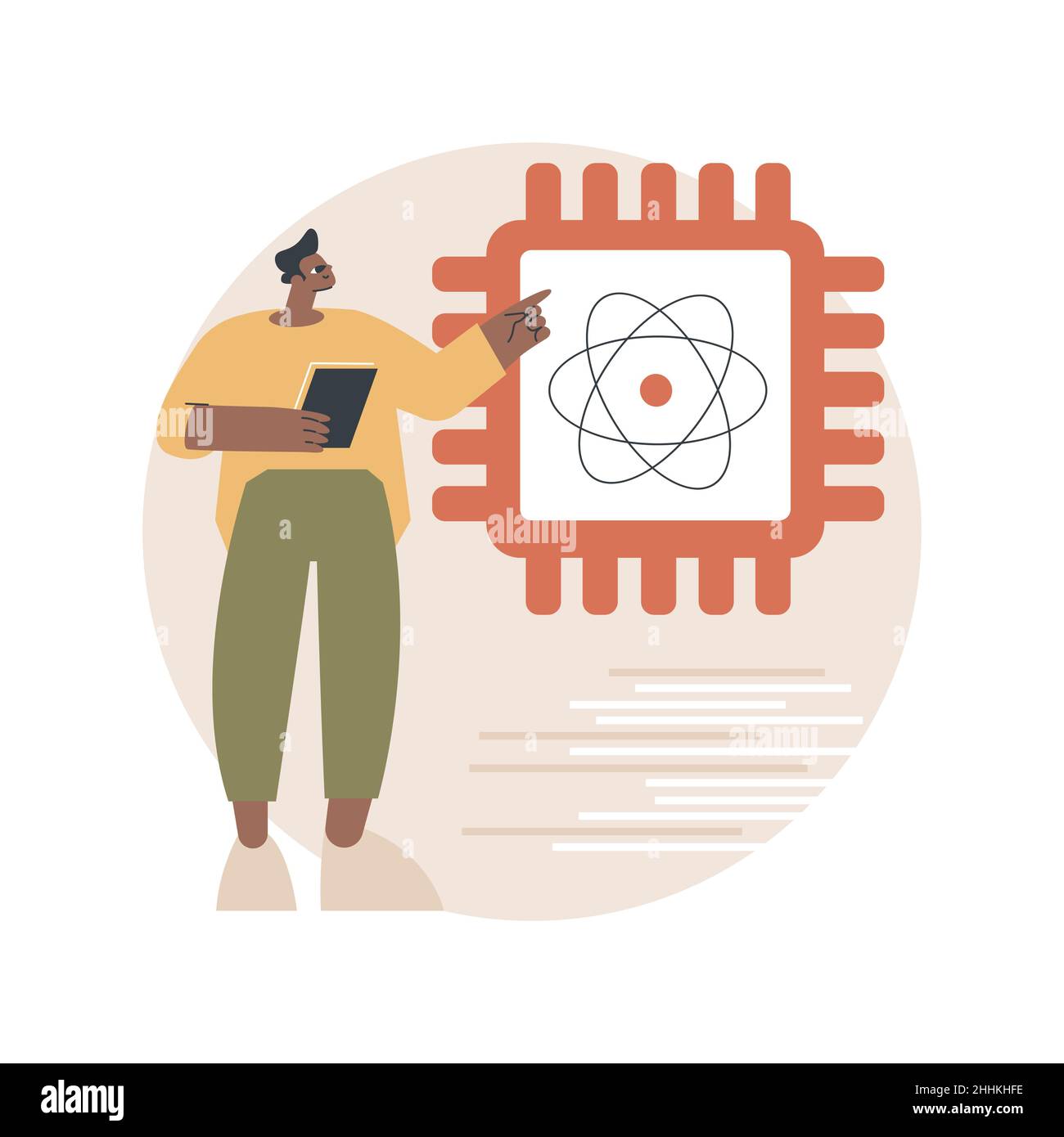 Quantum computing abstract concept vector illustration. Quantum ... Quantum computing abstract concept vector illustration. Quantum ...
