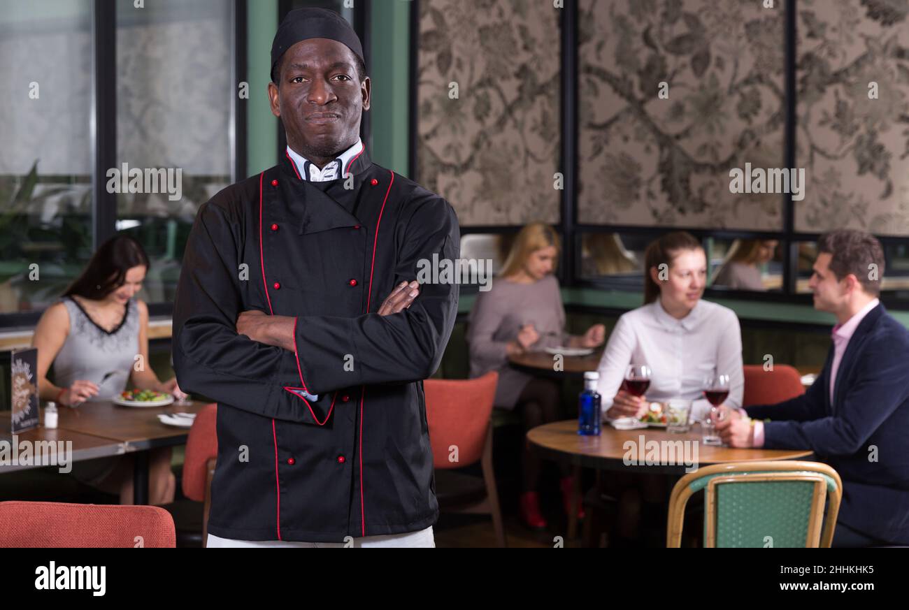 African american man cook hat hi-res stock photography and images - Alamy