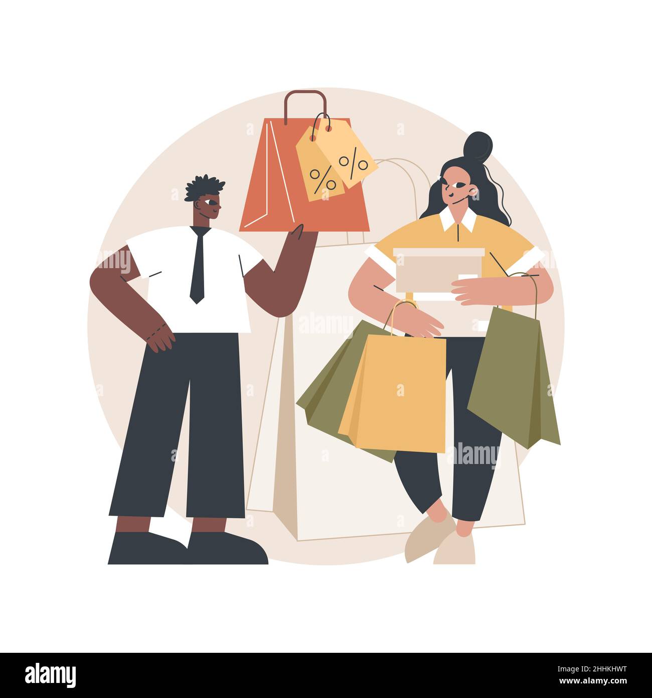 Upselling abstract concept vector illustration. Sales technique, sell ...