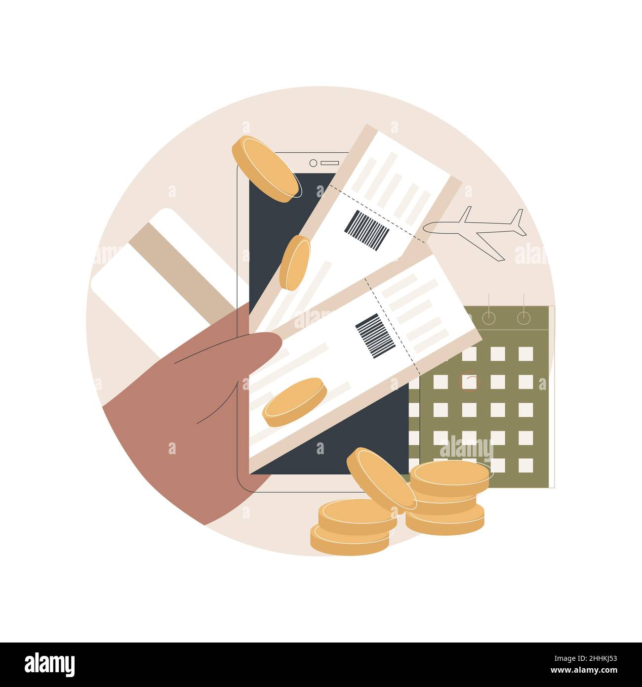 Low cost flights abstract concept vector illustration. Cheap tickets ...