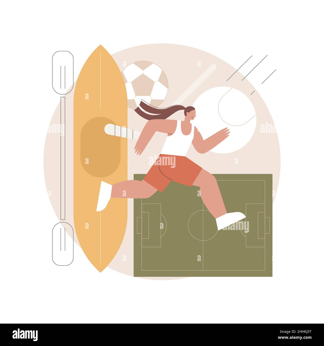 Sport summer camp abstract concept vector illustration. Multi-sports ...