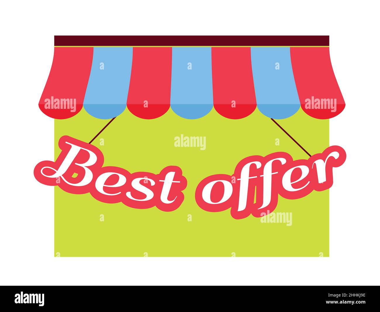 Best offer label, flat vector illustration for graphic and web design ...