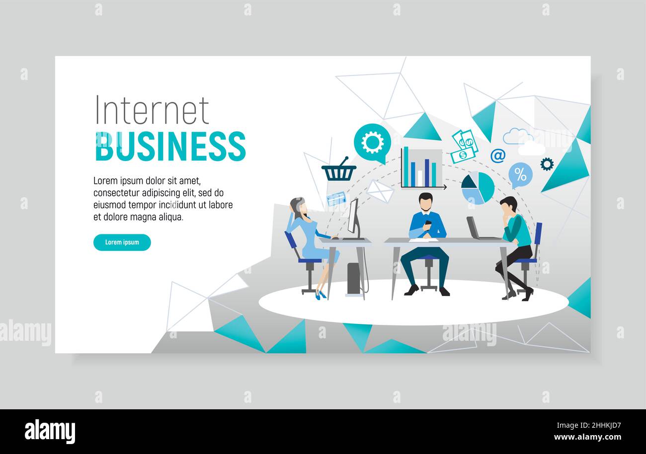 Internet vector template Stock Vector Images - Alamy