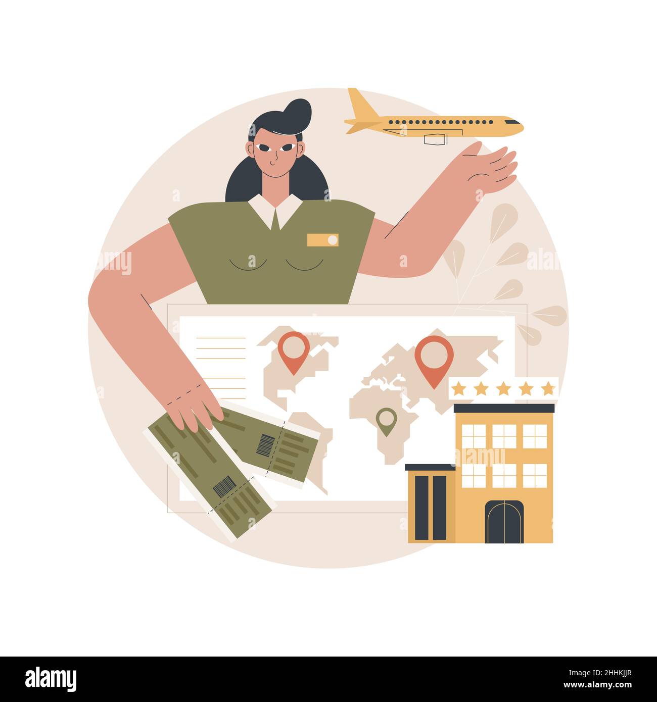 Travel agency consultation Stock Vector Images - Alamy