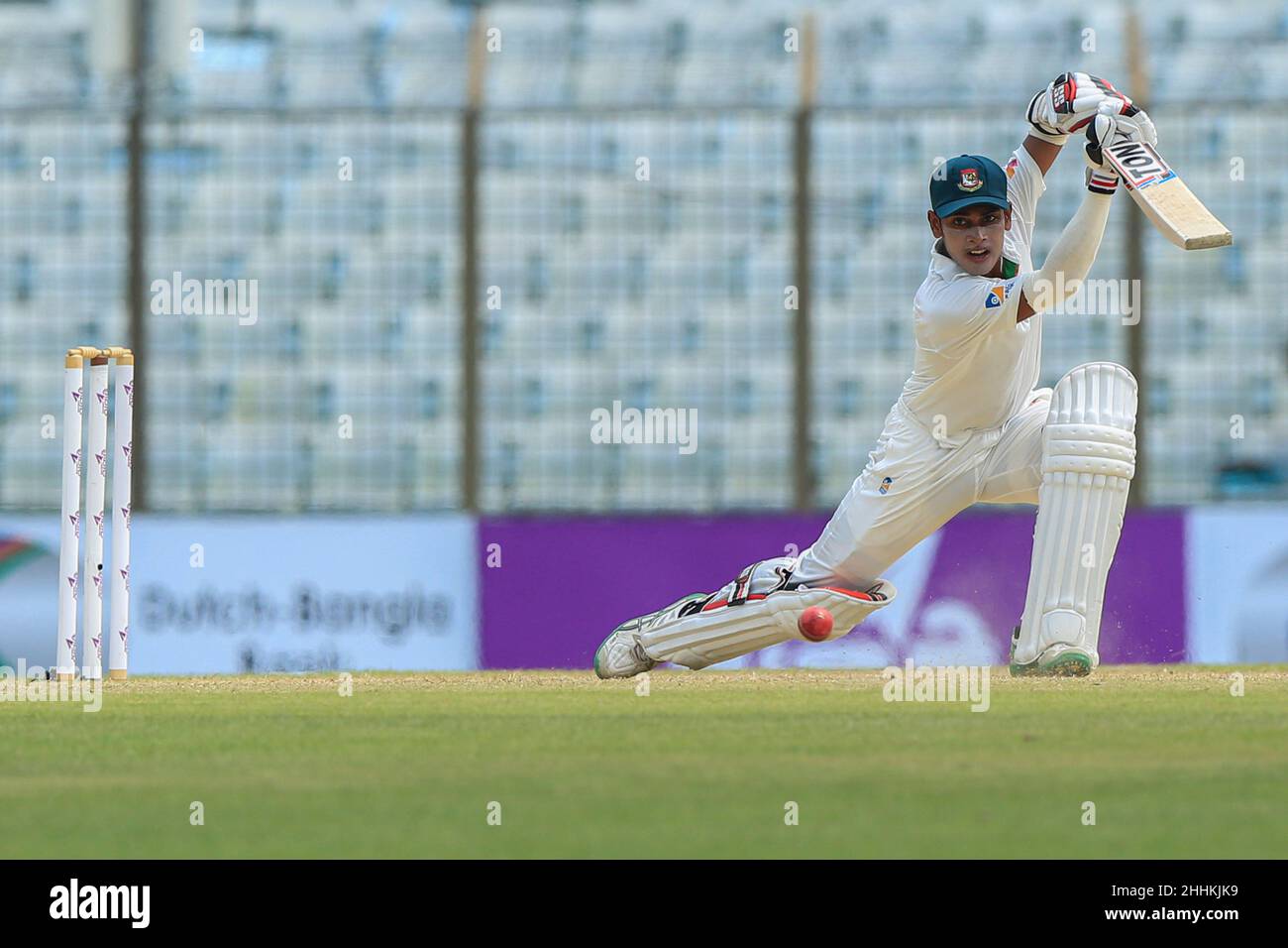 Bangladesh cricketer Mehidy Hasan Miraz seen in action during the 2nd ...