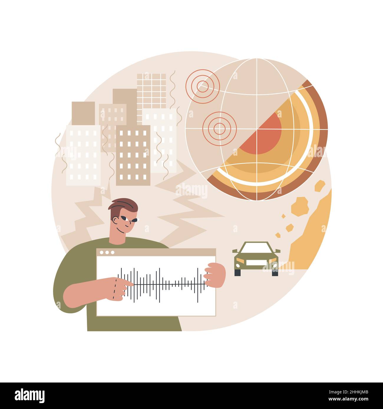 Earthquake Seismograph Vector