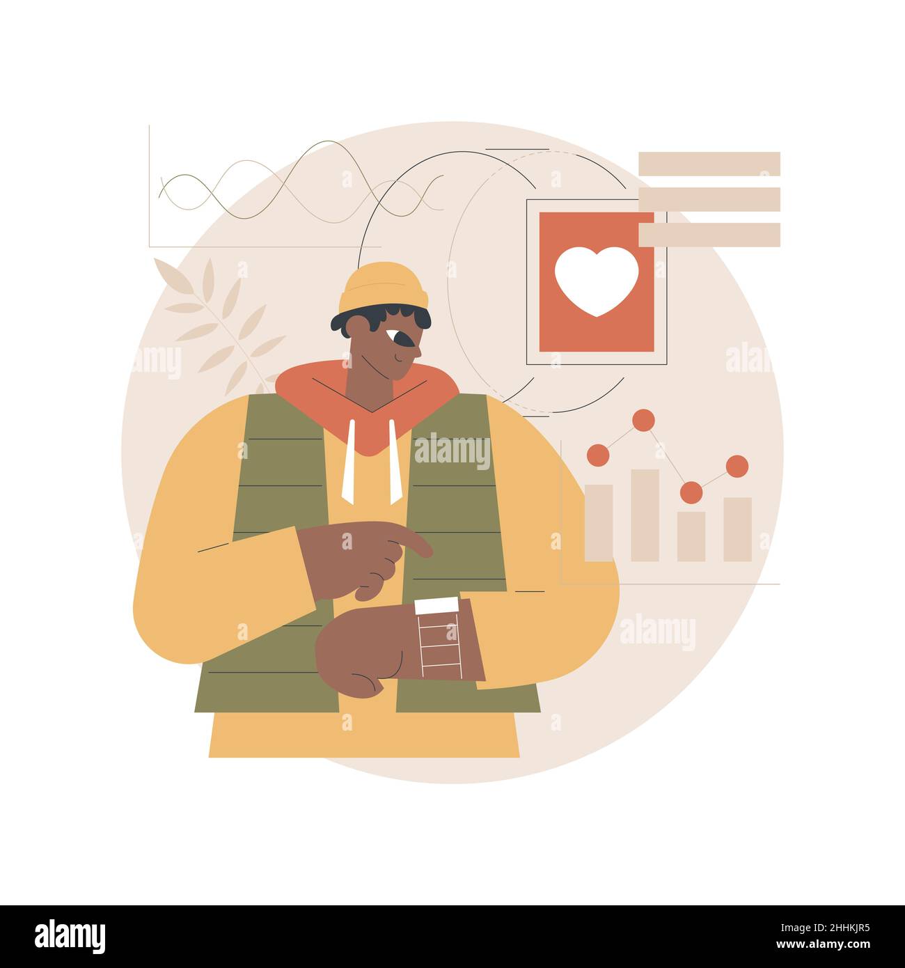 Smartwatch health care abstract concept vector illustration. Smartwatch ...