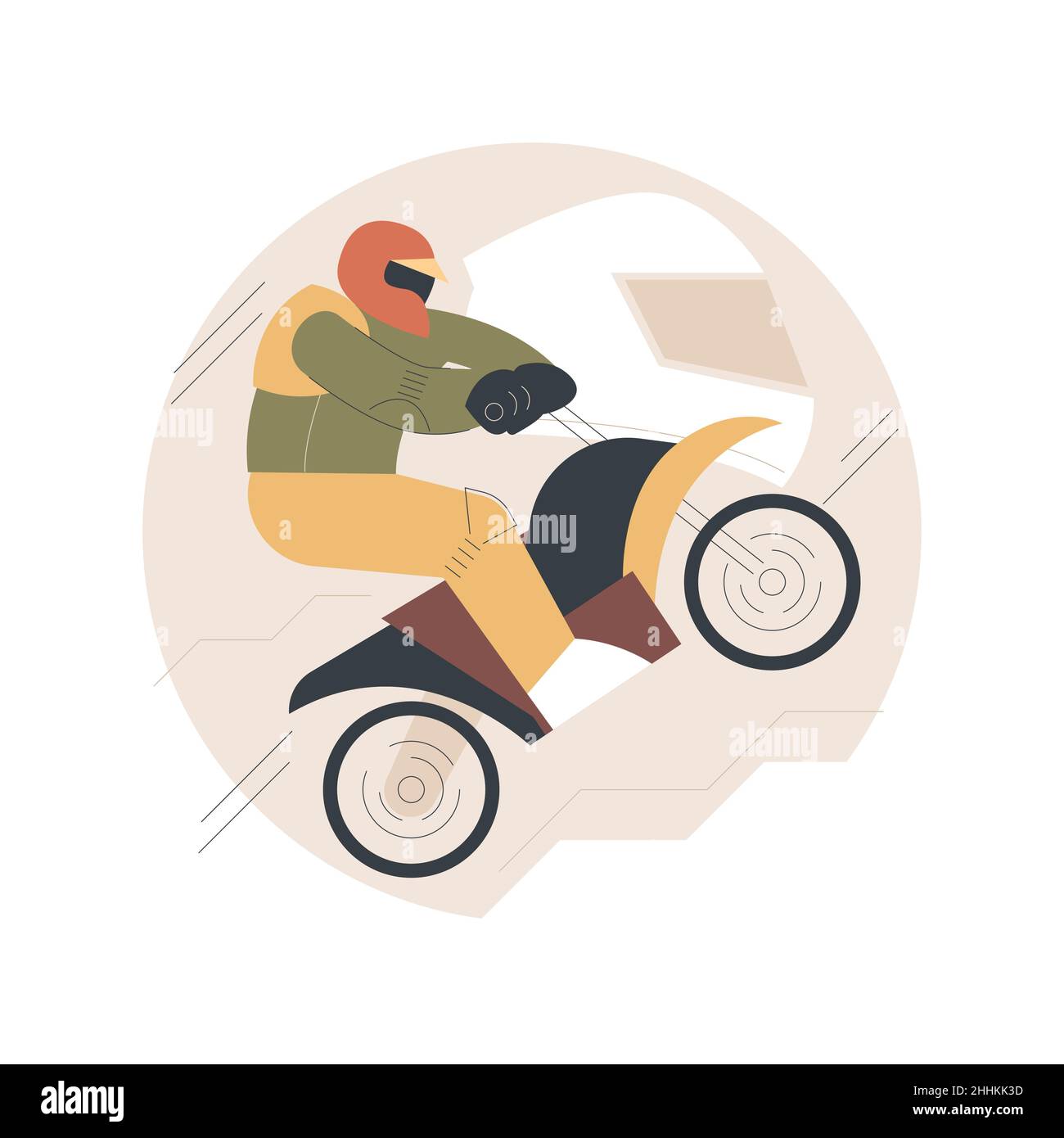 Modern cartoon dirt bike hi-res stock photography and images - Alamy