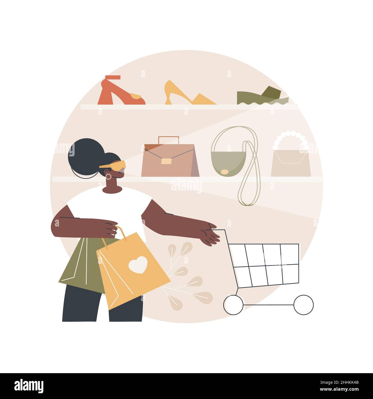Smart retail abstract concept vector illustration. Smart store, retail ...
