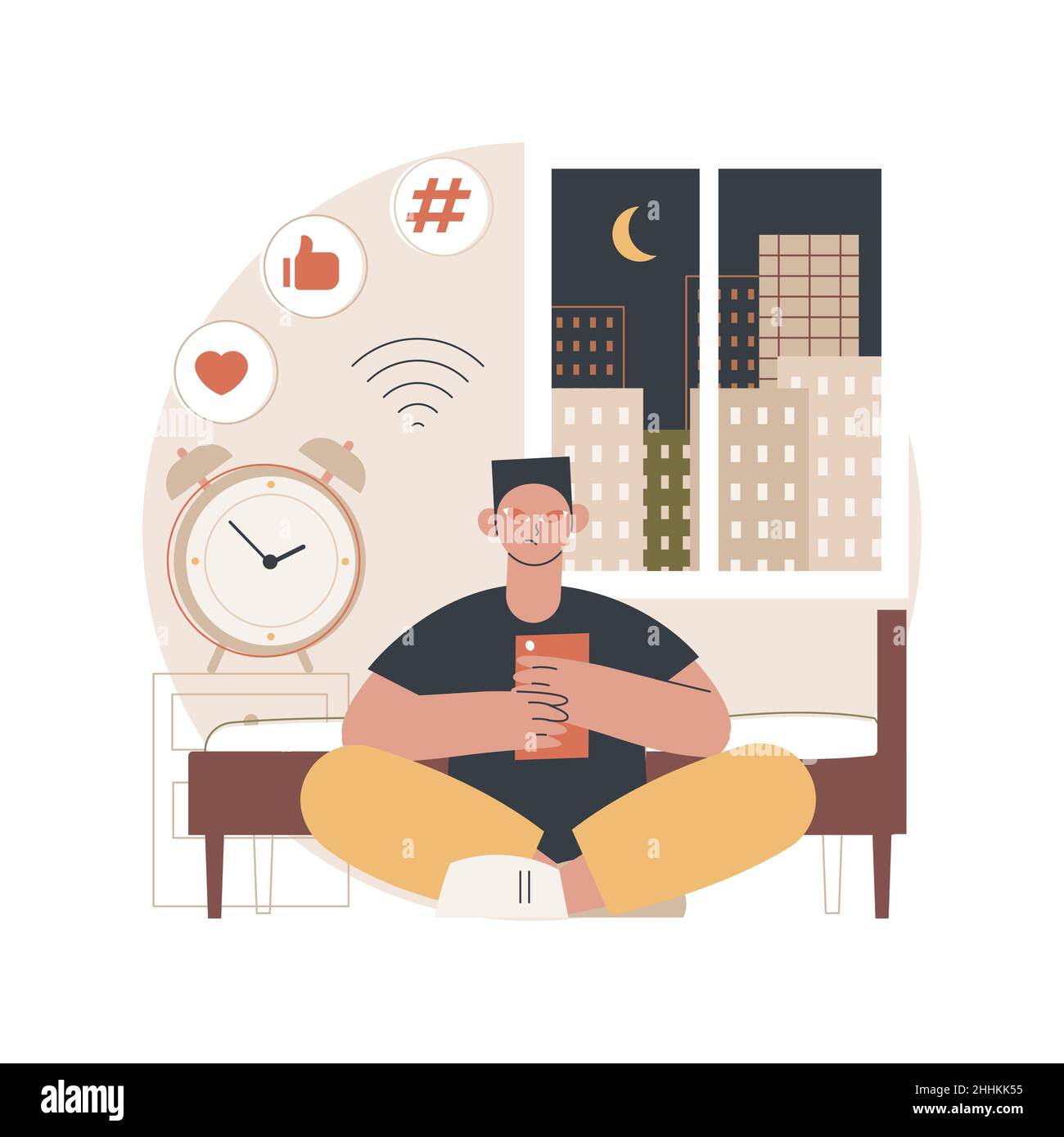 Mobile phone distraction Stock Vector Images - Alamy