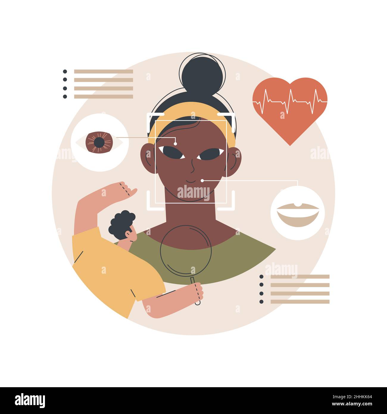 Emotion Detection Abstract Concept Vector Illustration Speech