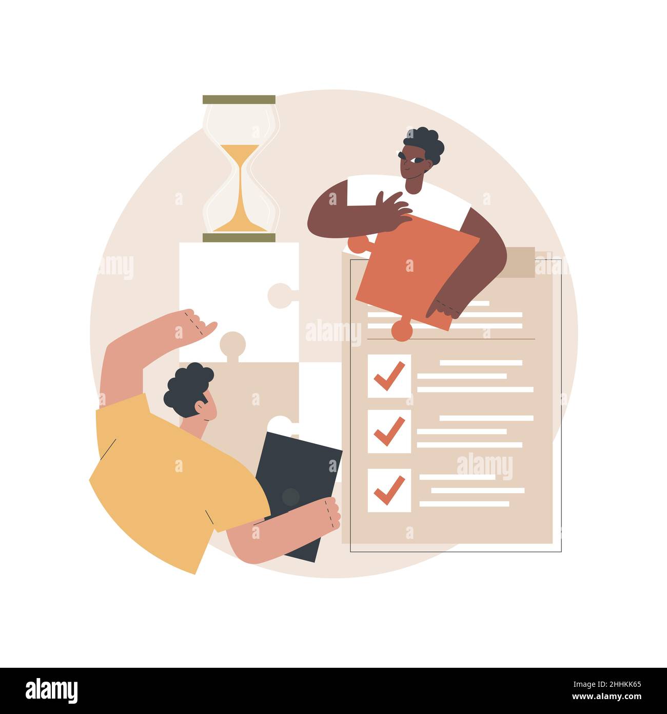 Project delivery abstract concept vector illustration. Project planning ...