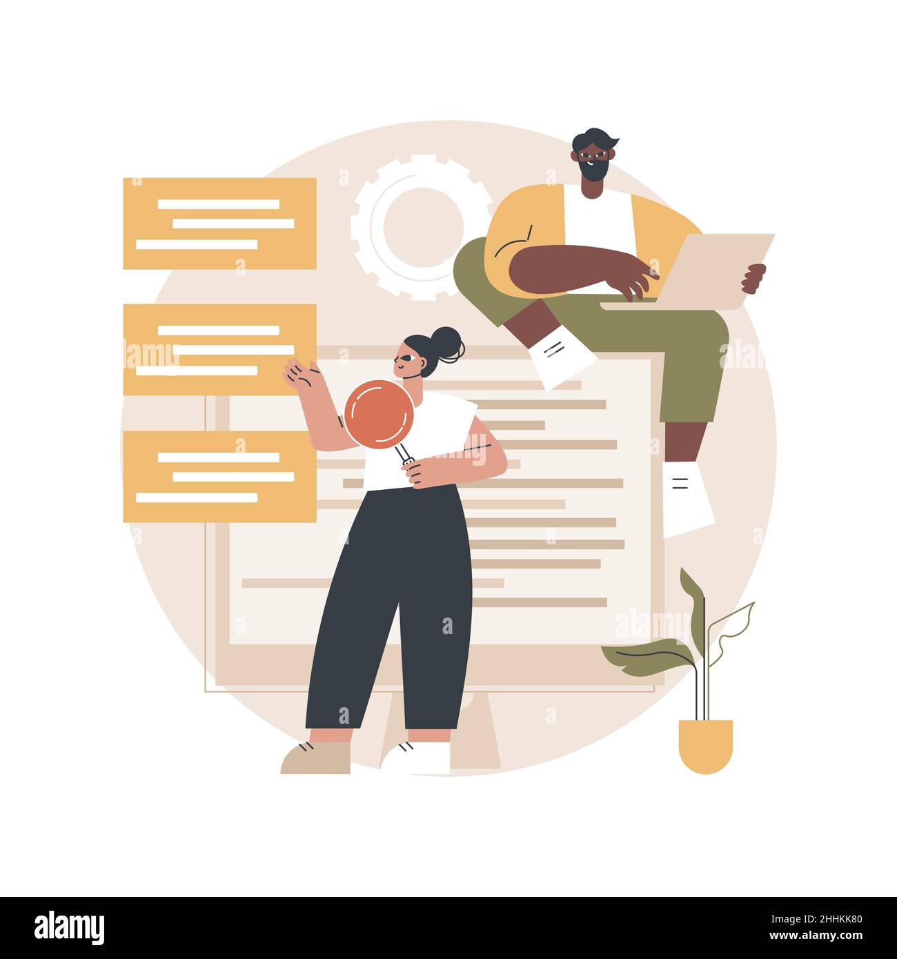 Software requirement description abstract concept vector illustration ... Software requirement description abstract concept vector illustration ...