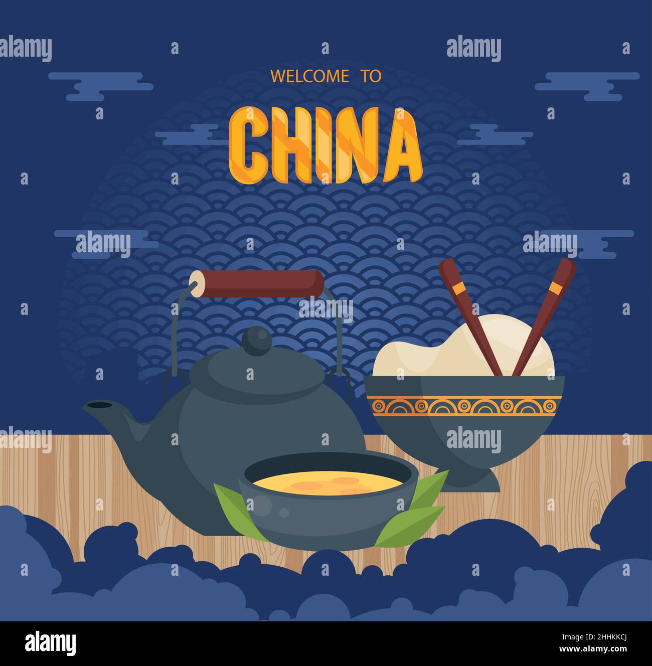 chinese tea utensils Stock Vector Image & Art - Alamy