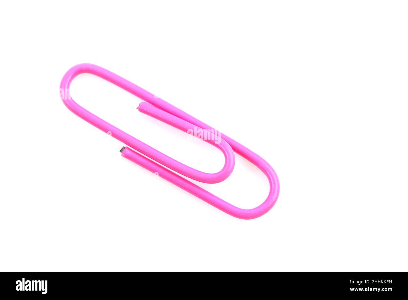close up of paper clip isolated on white background Stock Photo - Alamy