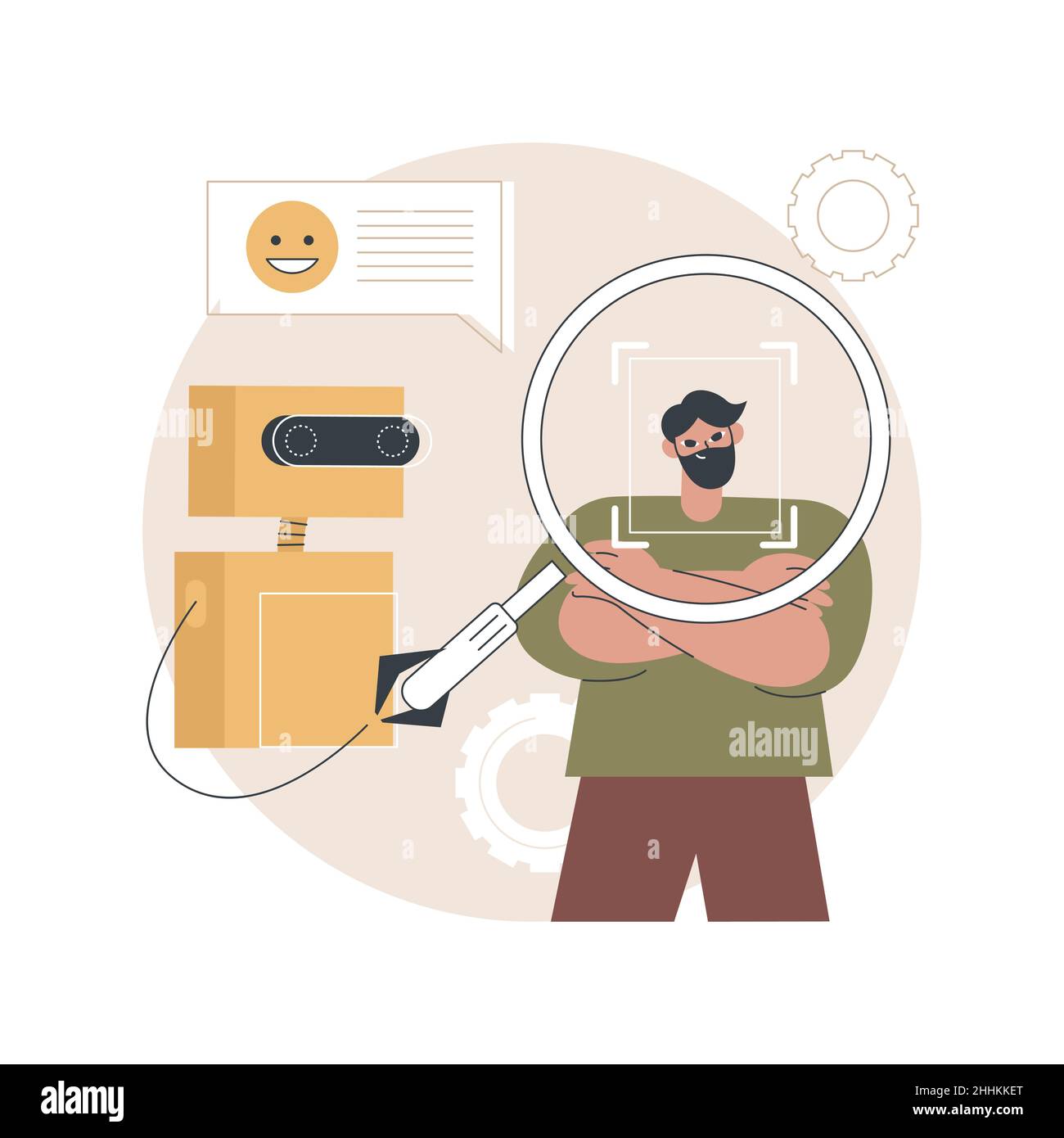 Affective Computing Abstract Concept Vector Illustration Recognize